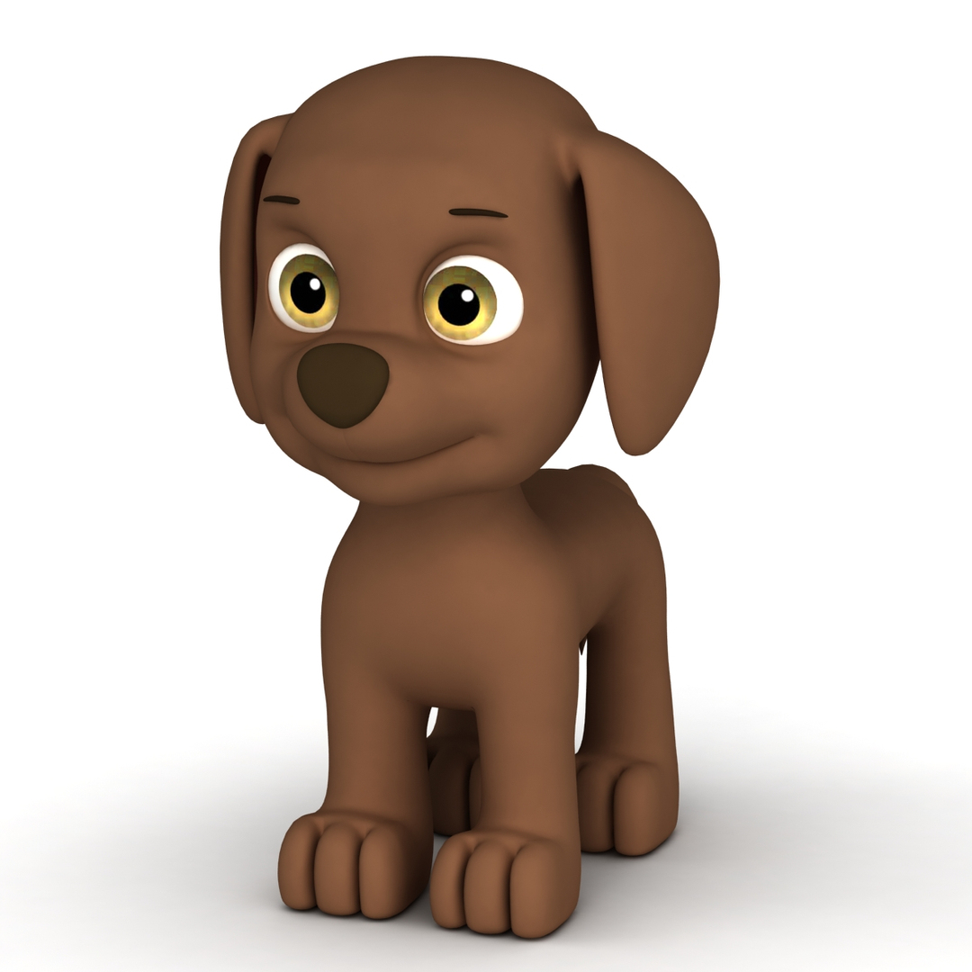 Dugm08 Rigged Cartoon Dog Max