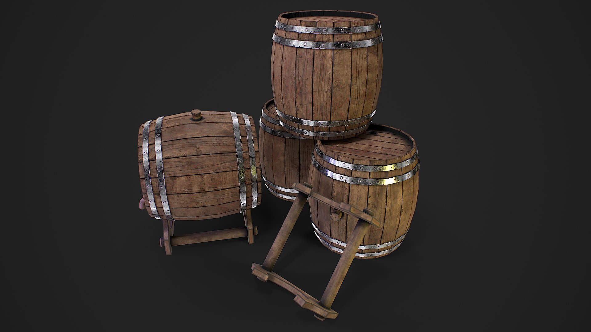 Beer Barrels 3D Model - TurboSquid 2141811