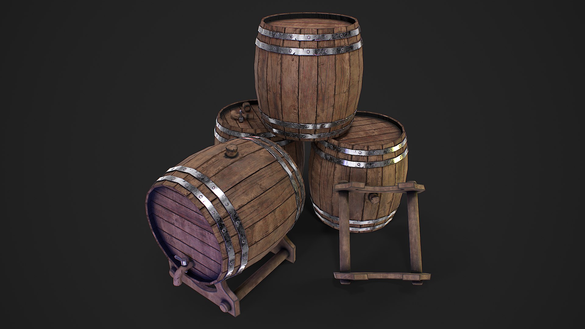 Beer Barrels 3D Model - TurboSquid 2141811