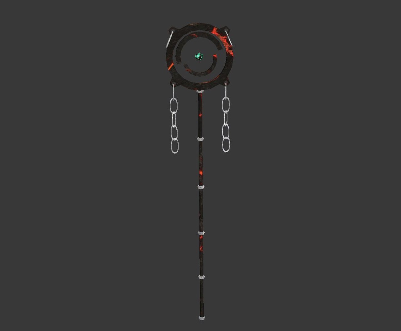 3d model lava staff