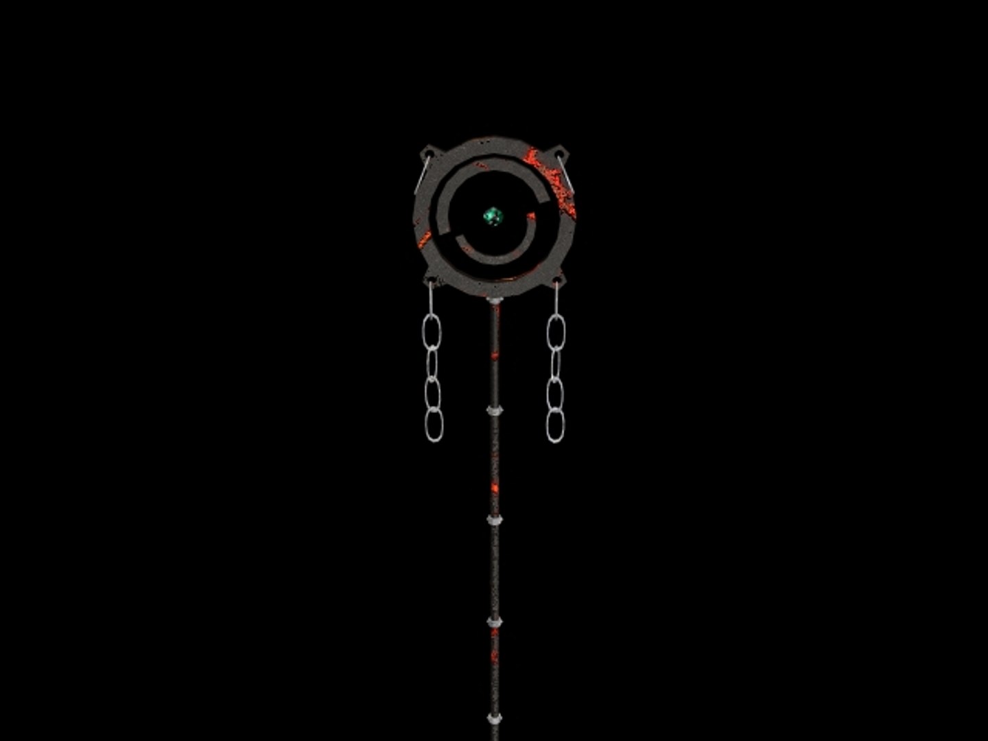 3d model lava staff