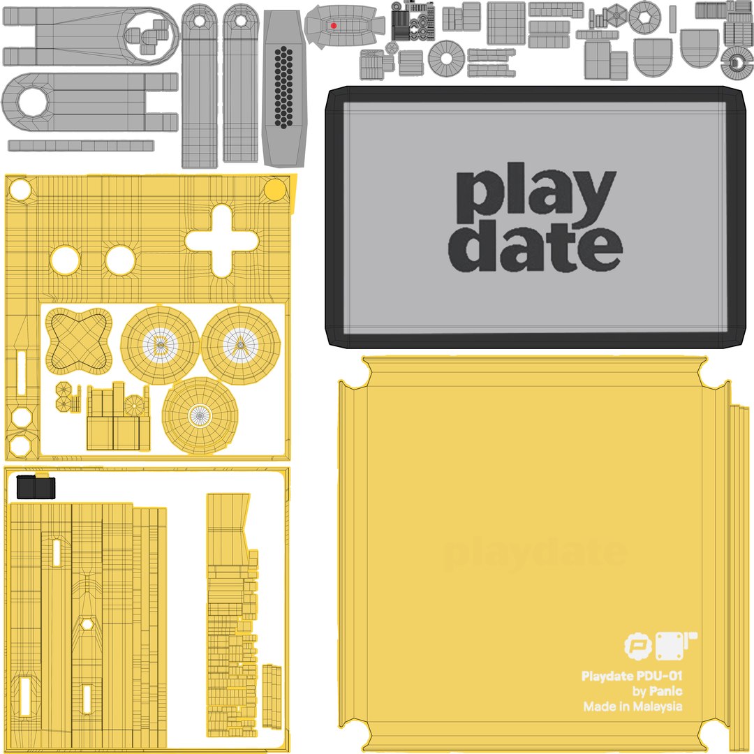 3D Playdate Game Console - TurboSquid 2152401