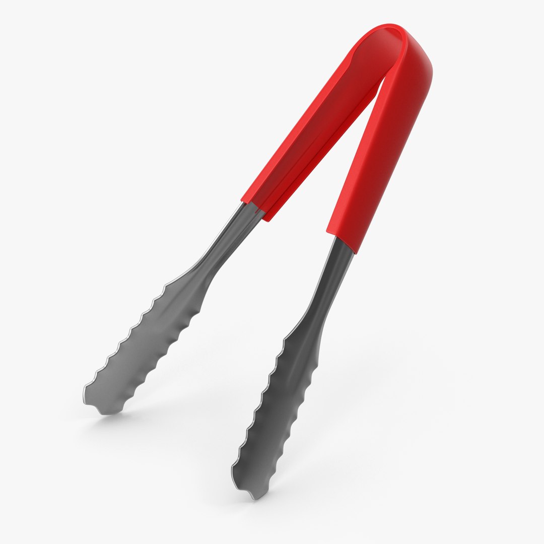 3D Red Tongs model - TurboSquid 1893672