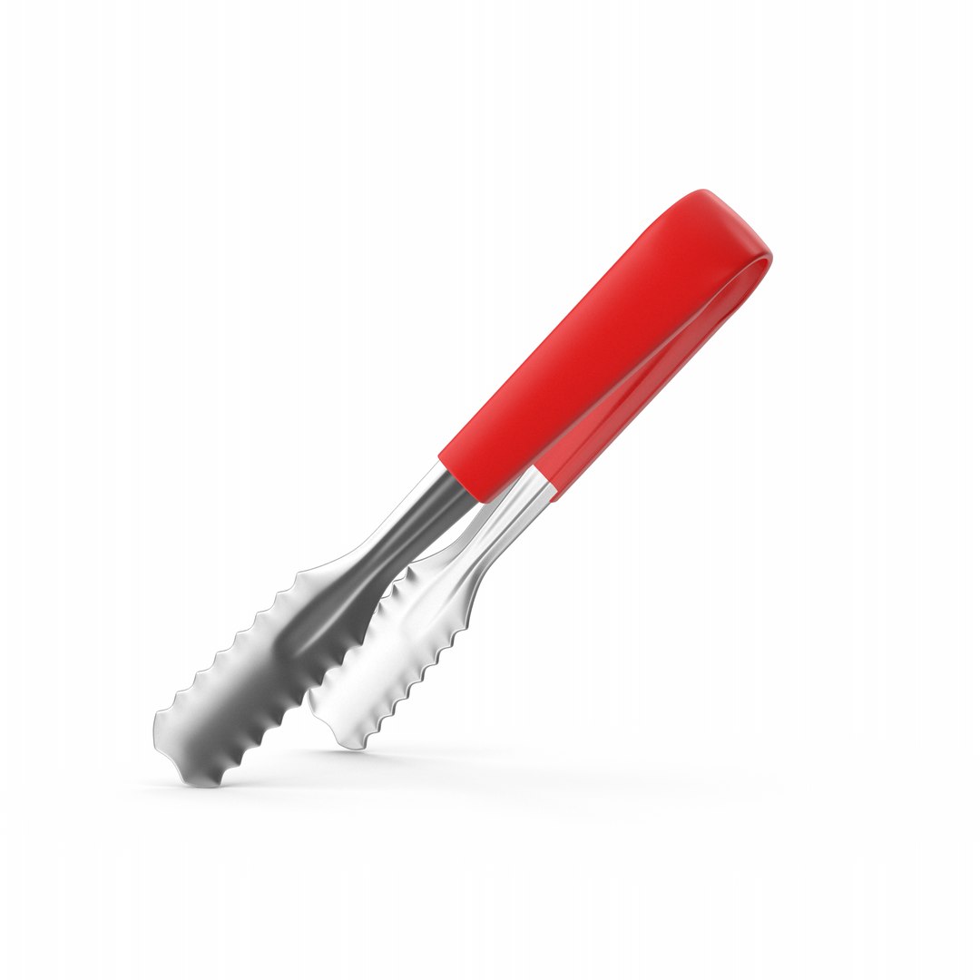 3D Red Tongs Model - TurboSquid 1893672