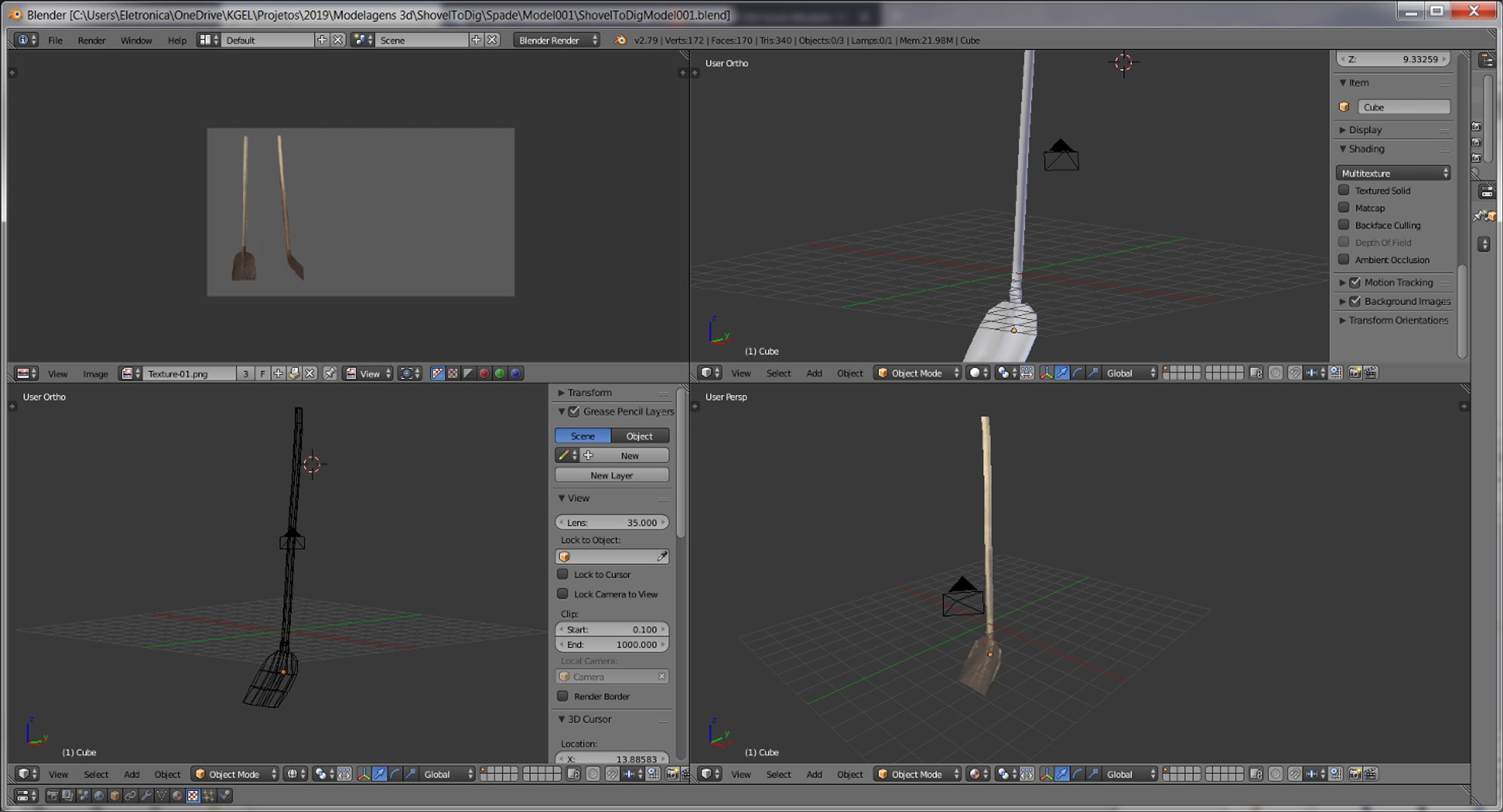 Spade 3D Model - TurboSquid 1424115