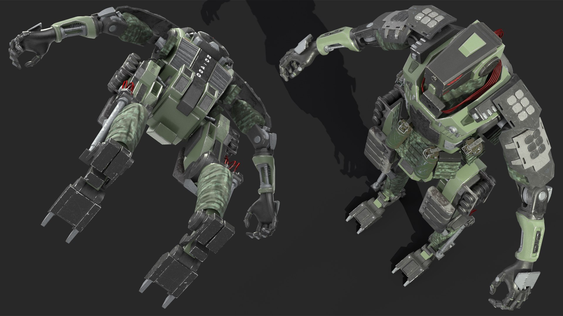 Armored Robot Soldier 3D Model - TurboSquid 2170139