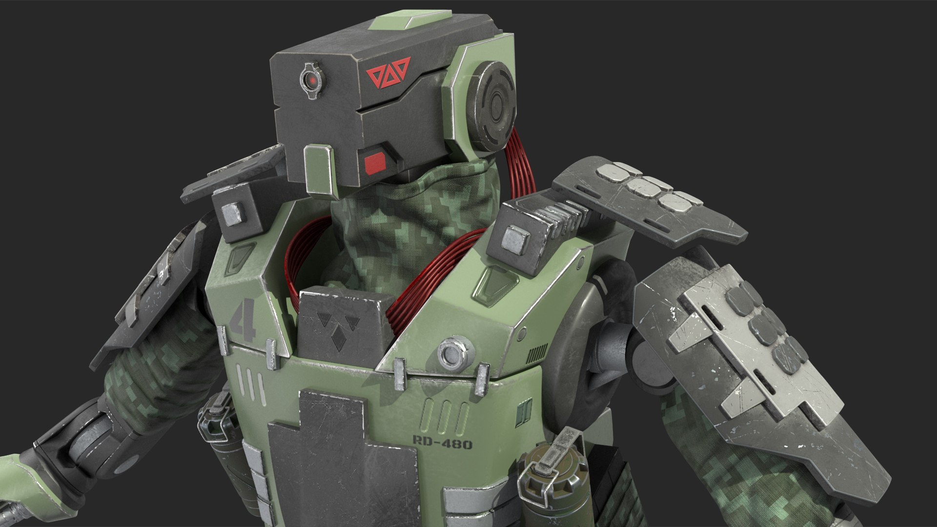 Armored Robot Soldier 3D Model - TurboSquid 2170139