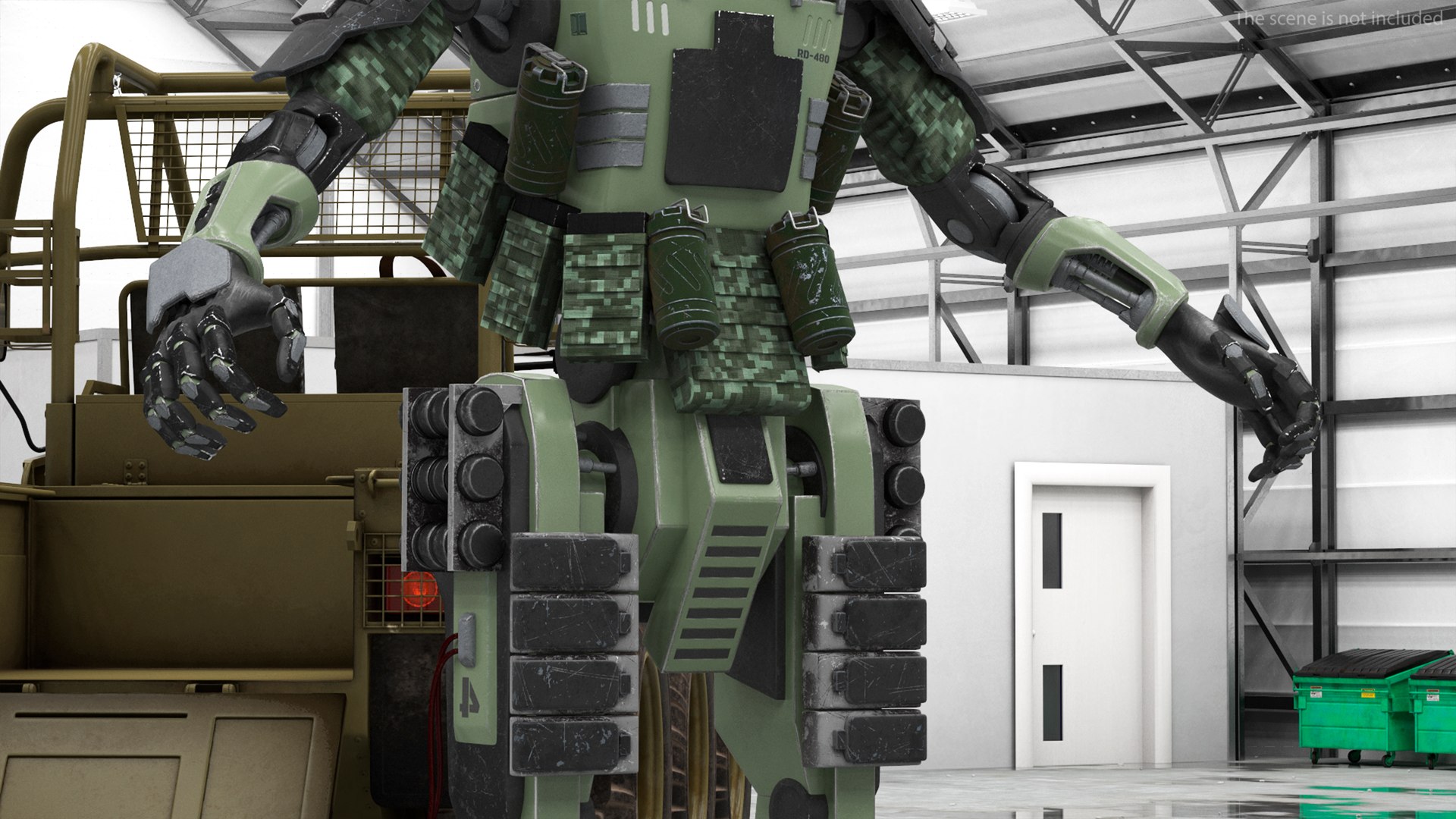 Armored Robot Soldier 3D Model - TurboSquid 2170139
