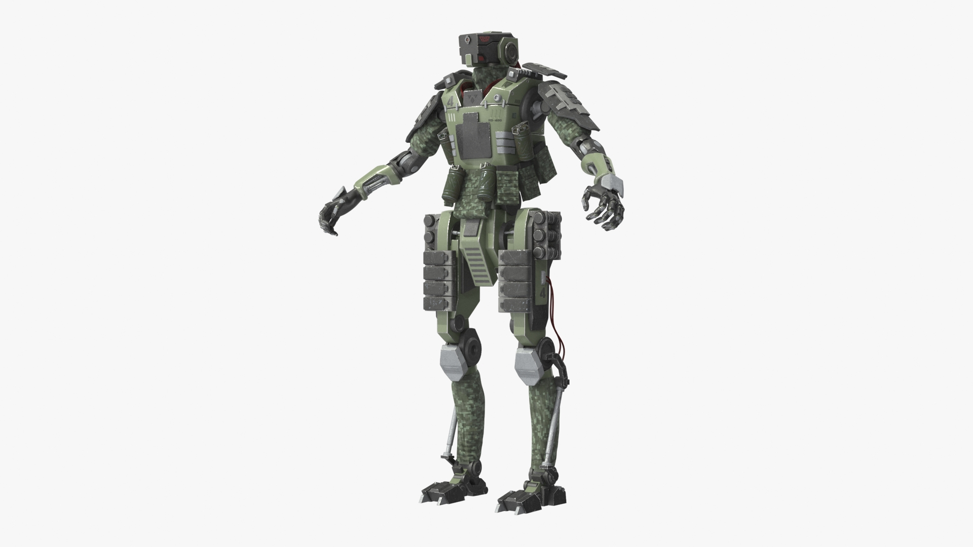 Armored Robot Soldier 3D Model - TurboSquid 2170139