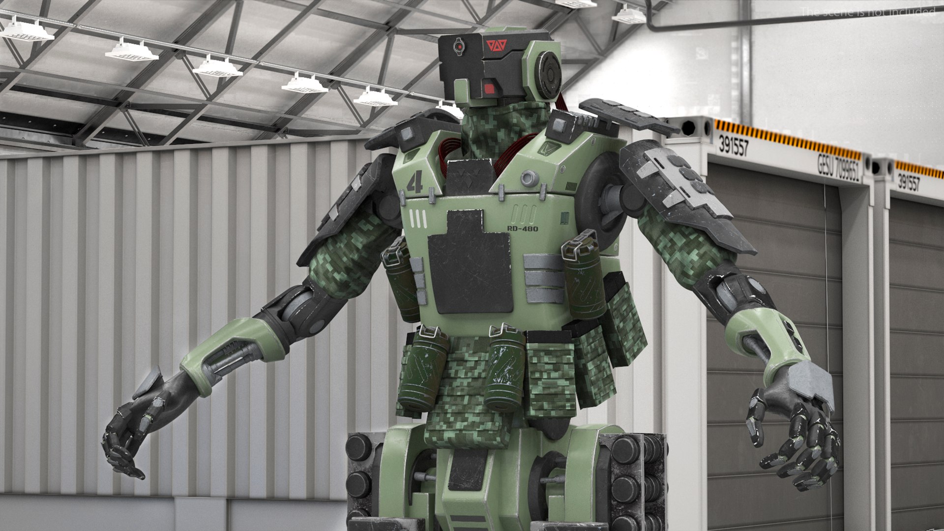 Armored Robot Soldier 3D Model - TurboSquid 2170139