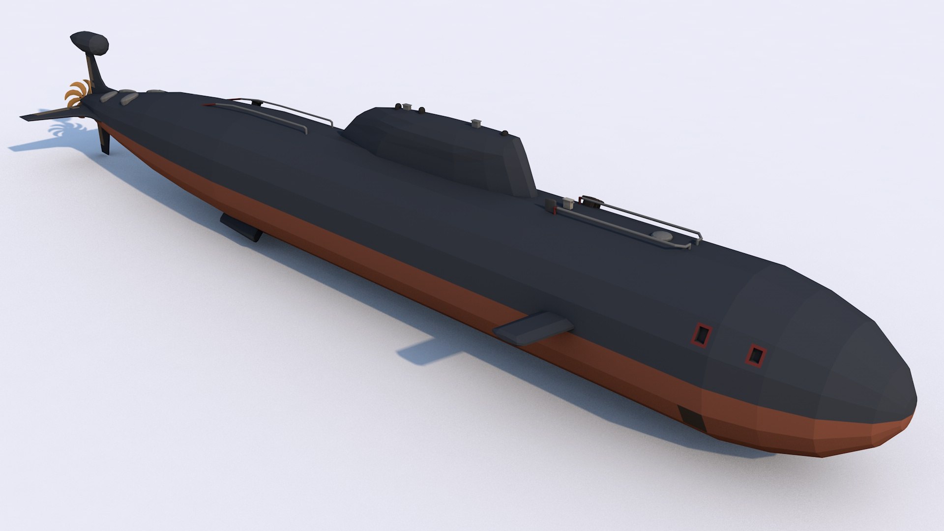 3D Submarine Model - TurboSquid 2216011