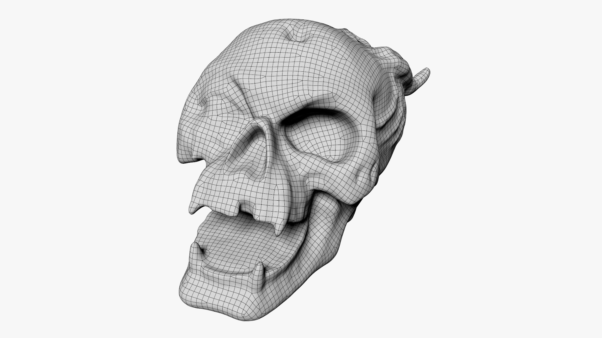 3D demon skull model - TurboSquid 1371645