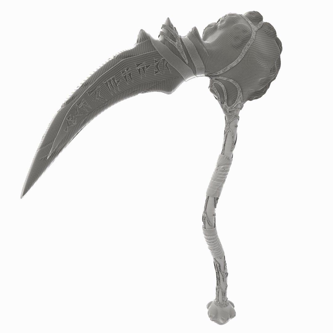 3d Scythe Exotic Weapons Model