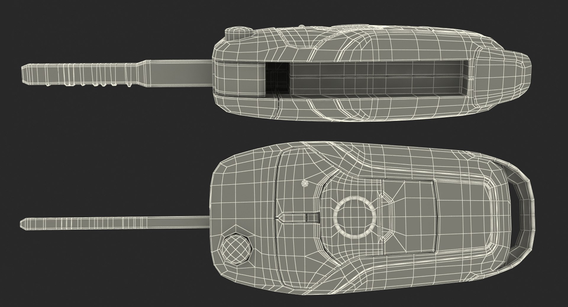 Car flip key 3D model - TurboSquid 1299368