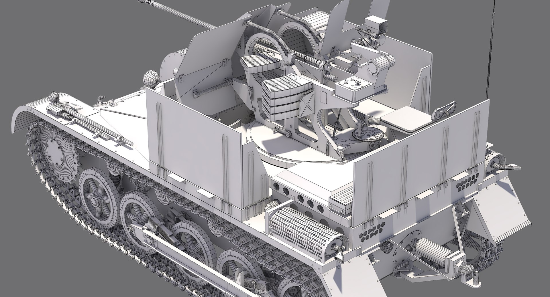 3D 2 Cm Flak 38 Model - TurboSquid 1201684