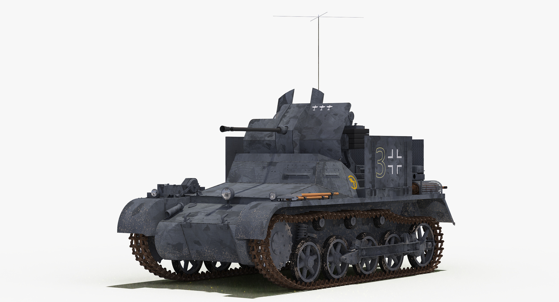 3D 2 cm flak 38 model - TurboSquid 1201684