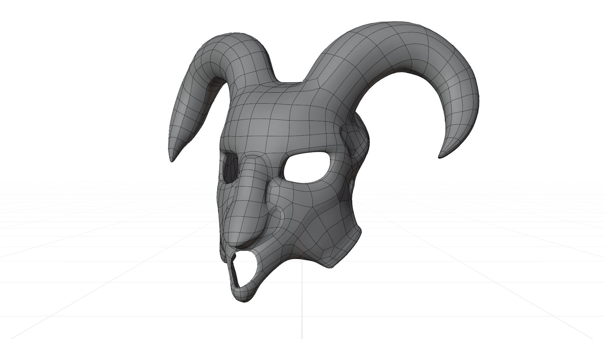Goat Skull Goat Mask 3D - TurboSquid 2109291