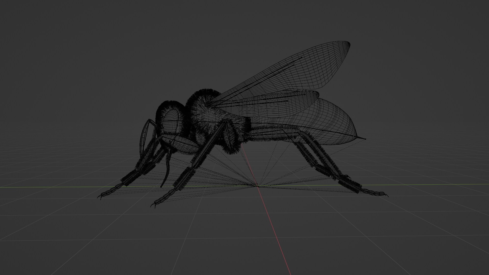 3D Bee - TurboSquid 2048021