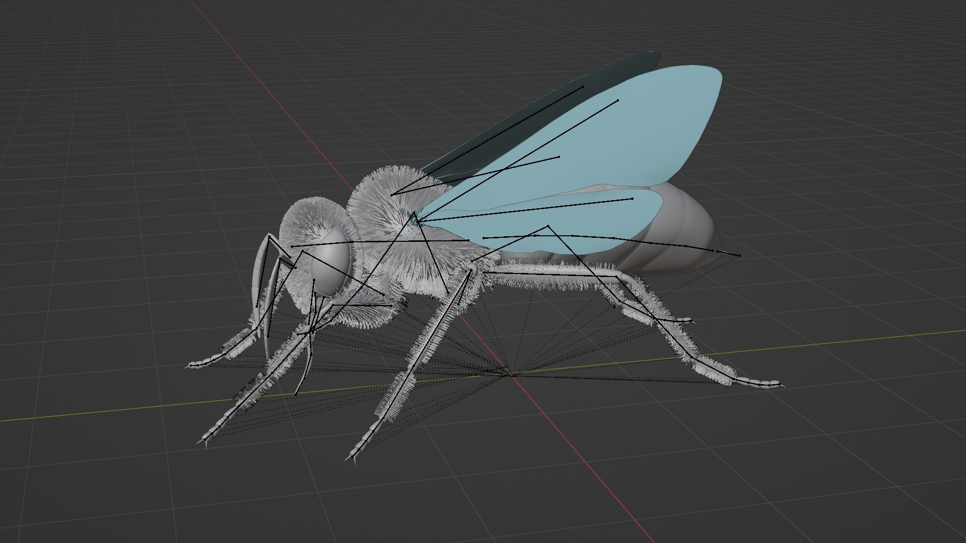 3D Bee - TurboSquid 2048021