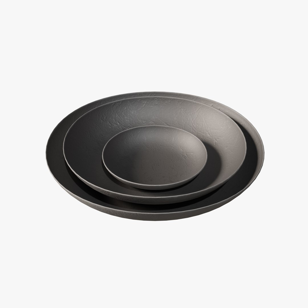 3D Medieval Plates Set model - TurboSquid 1866836