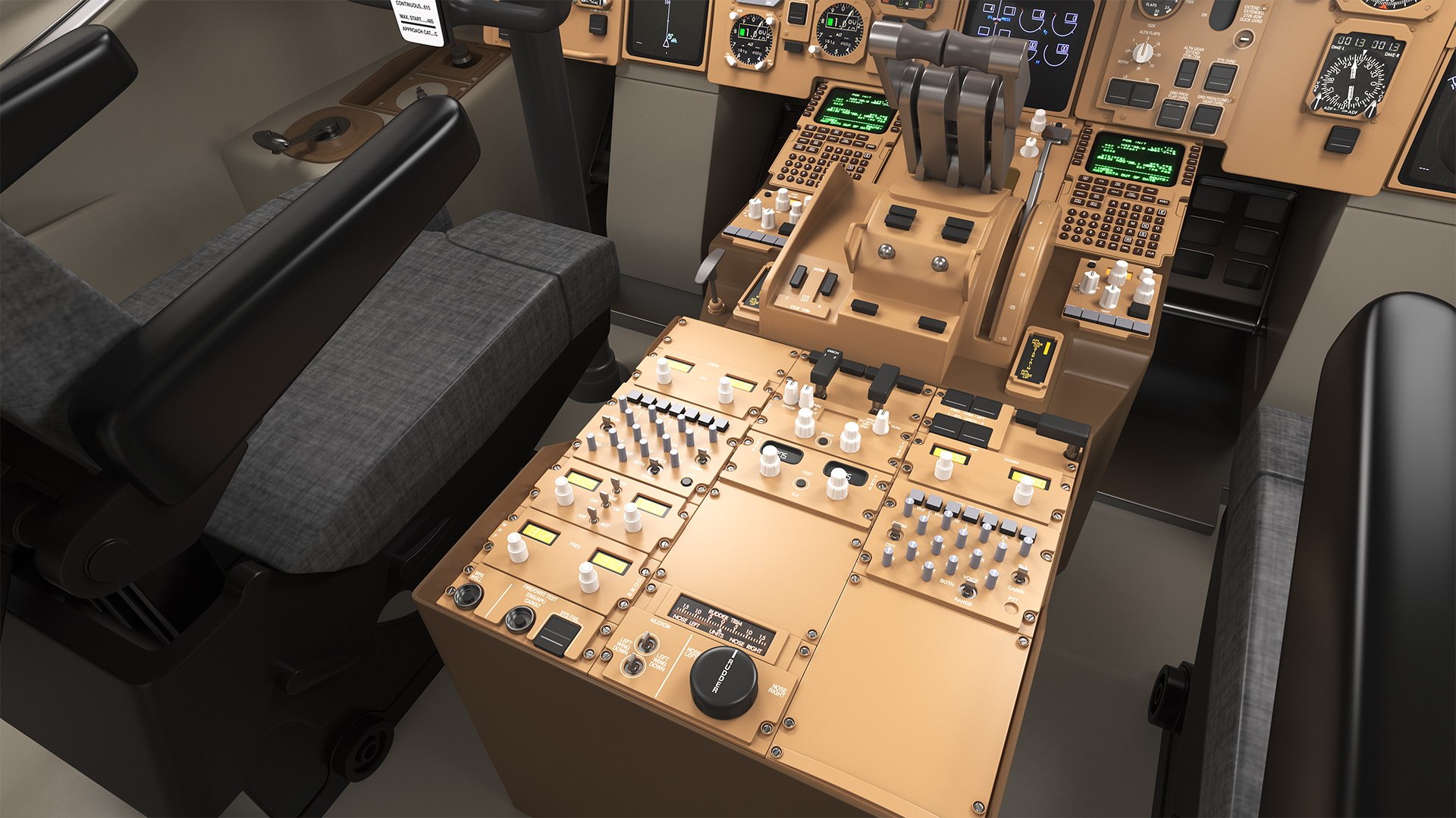 3D boeing 757-200 cockpit 757 model - TurboSquid 1487217