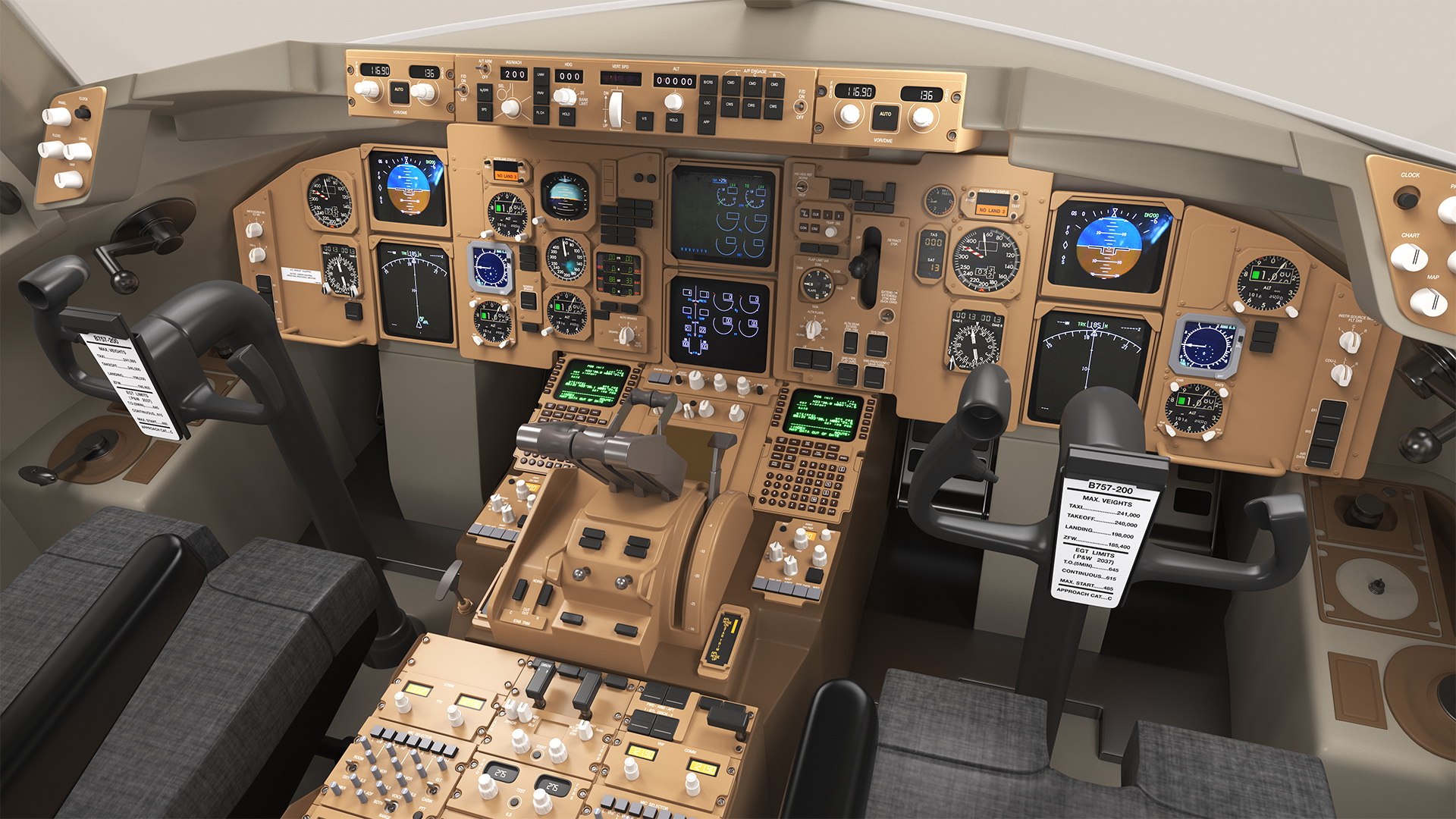 3D boeing 757-200 cockpit 757 model - TurboSquid 1487217