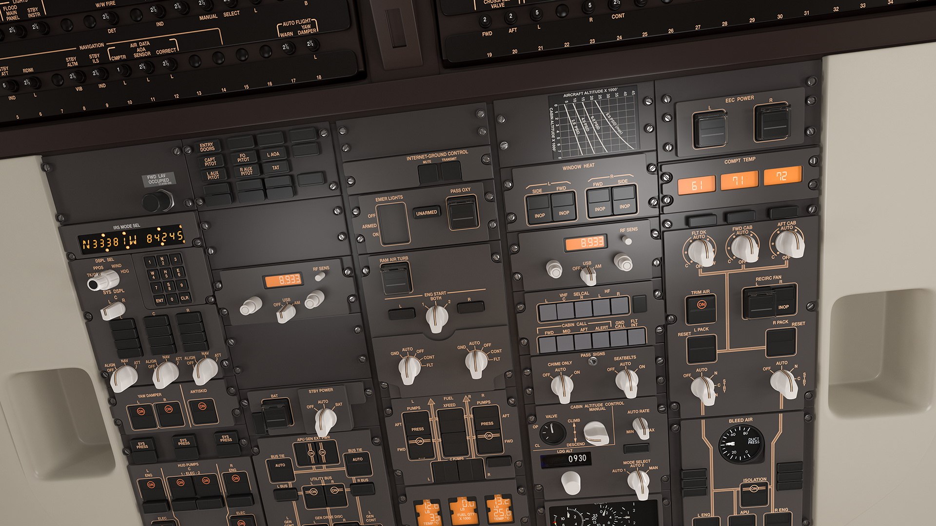 3D boeing 757-200 cockpit 757 model - TurboSquid 1487217