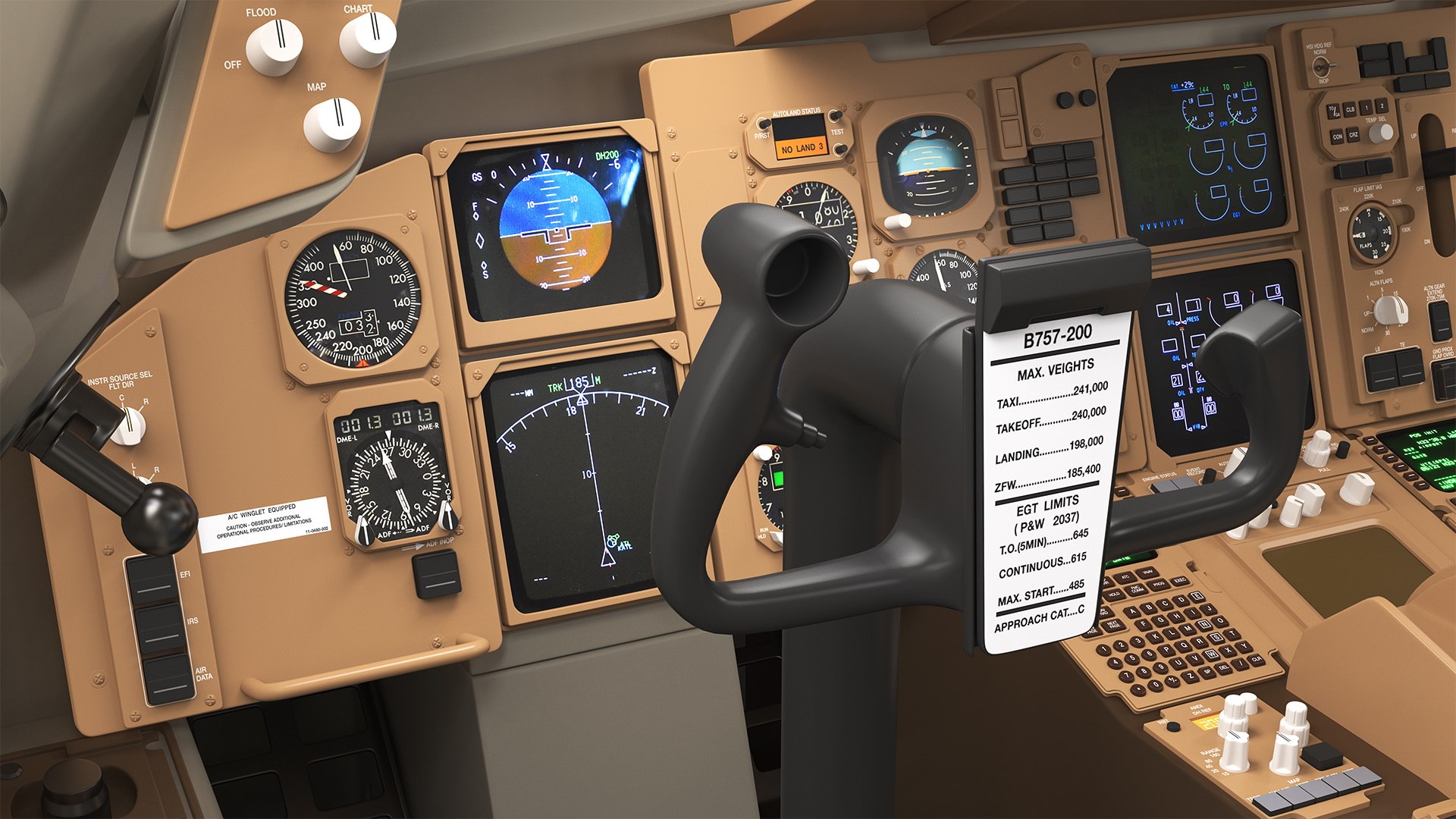 3D boeing 757-200 cockpit 757 model - TurboSquid 1487217
