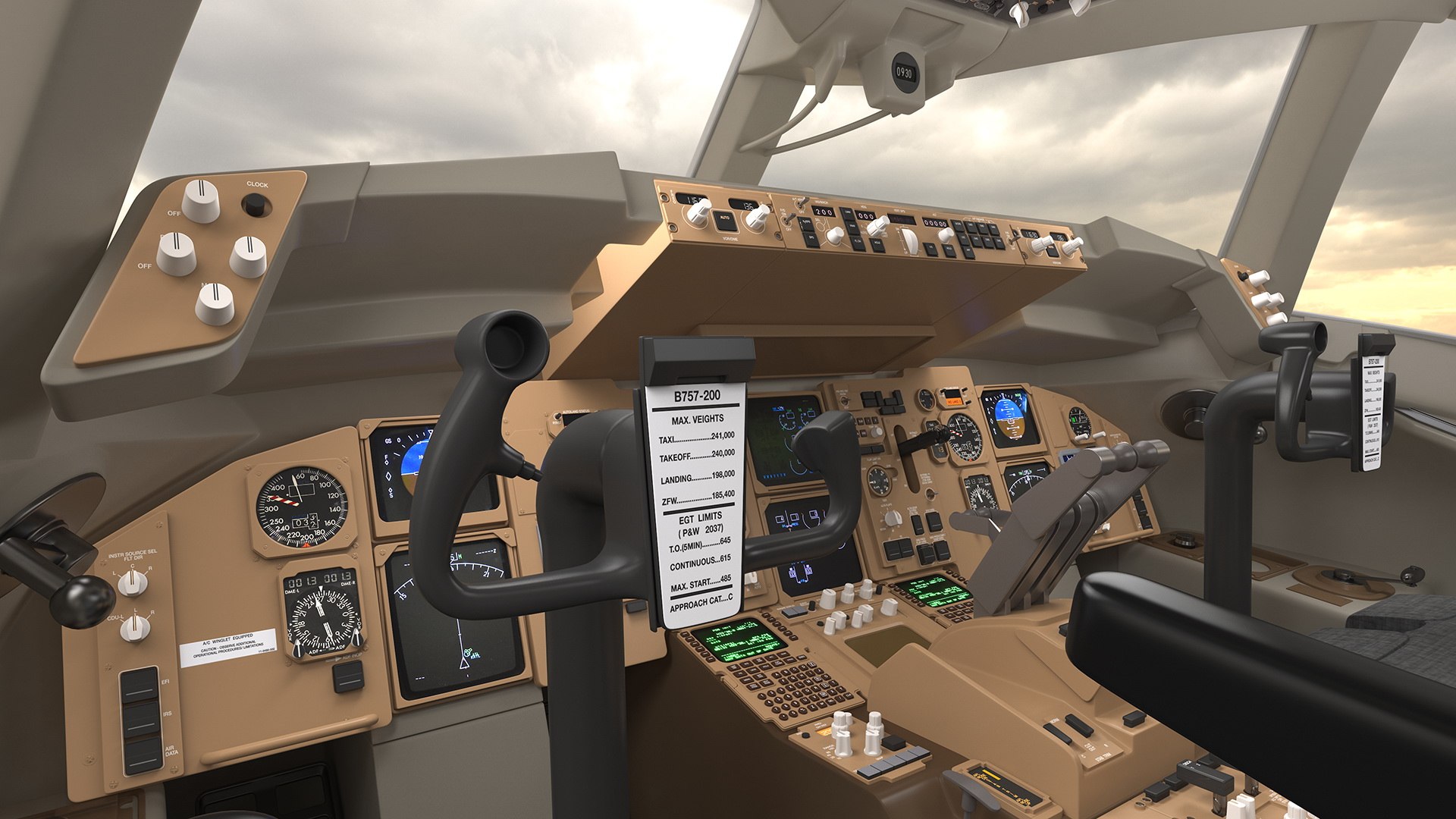 3D boeing 757-200 cockpit 757 model - TurboSquid 1487217