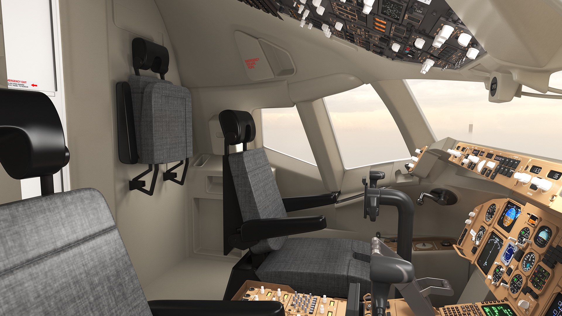 3D boeing 757-200 cockpit 757 model - TurboSquid 1487217