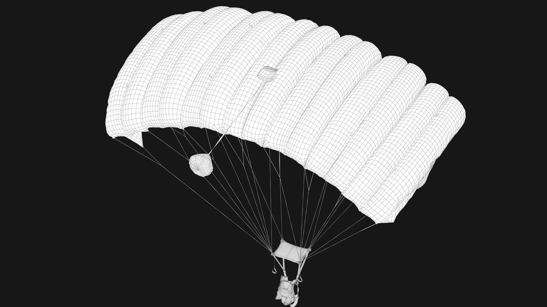 Parachute Game Ready PBR Model - TurboSquid 2213721
