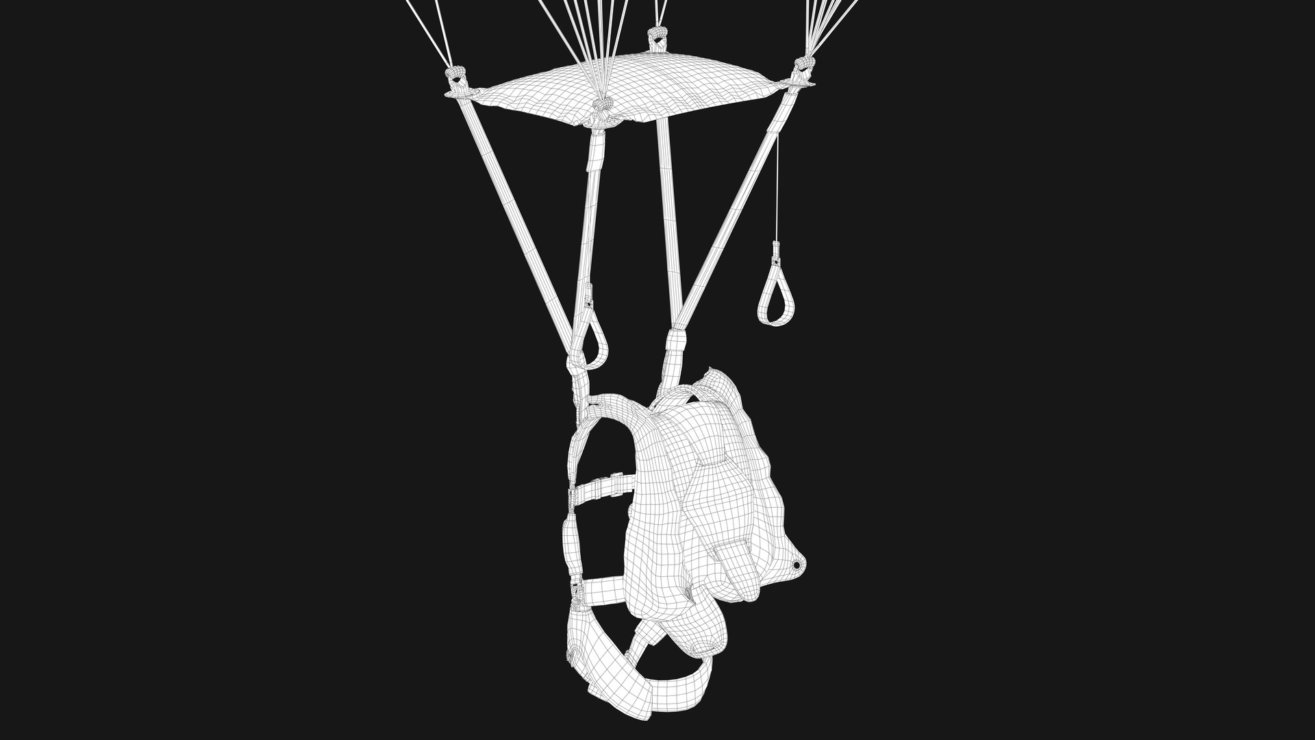 Parachute Game Ready PBR Model - TurboSquid 2213721