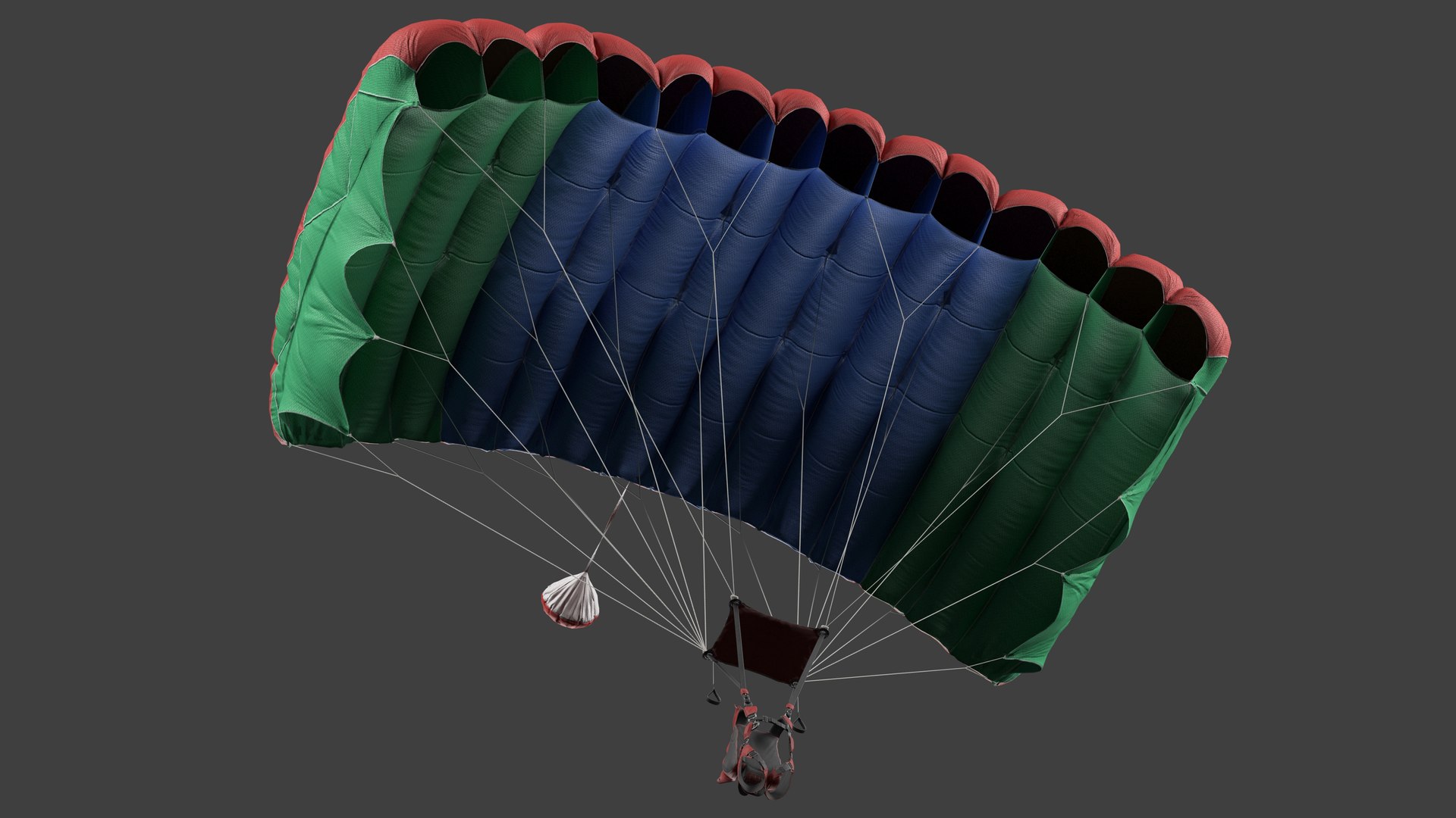 Parachute Game Ready PBR Model - TurboSquid 2213721