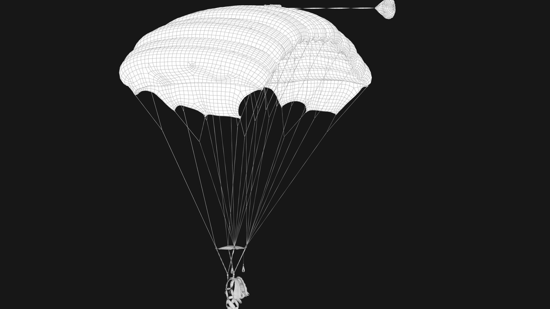 Parachute Game Ready PBR Model - TurboSquid 2213721
