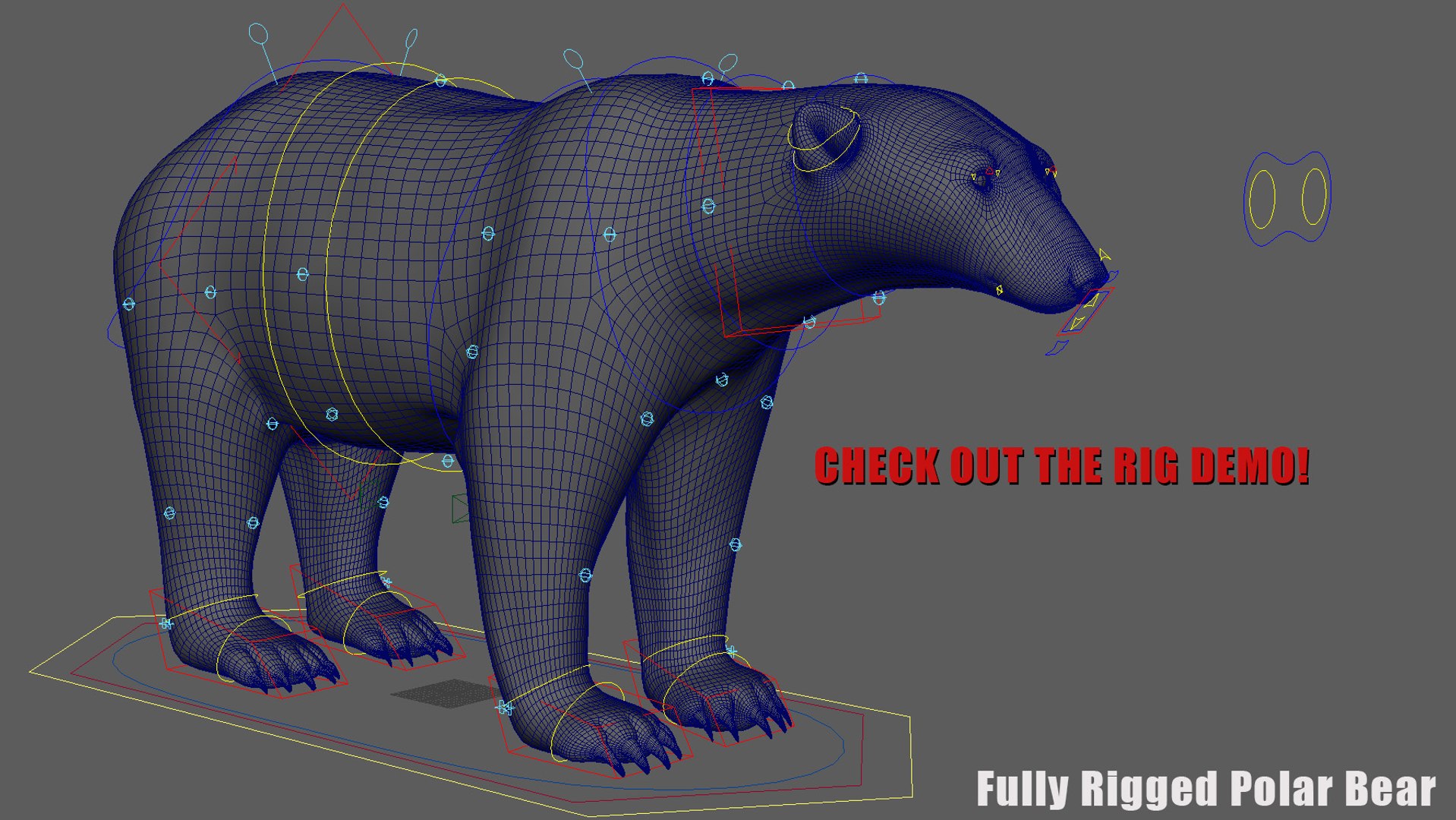 Polar Bear Rig UNREAL Project 3D Model - TurboSquid 2314971