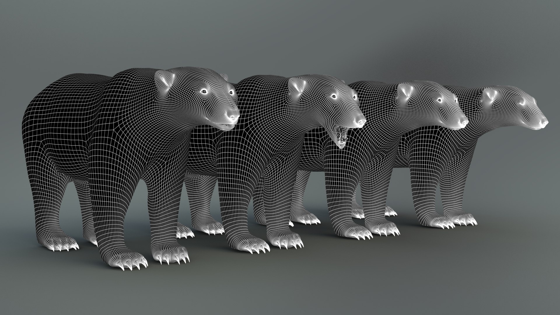 Polar Bear Rig UNREAL Project 3D Model - TurboSquid 2314971