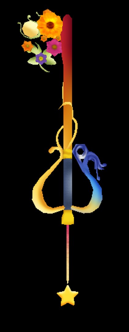 3d destiny place keyblade model