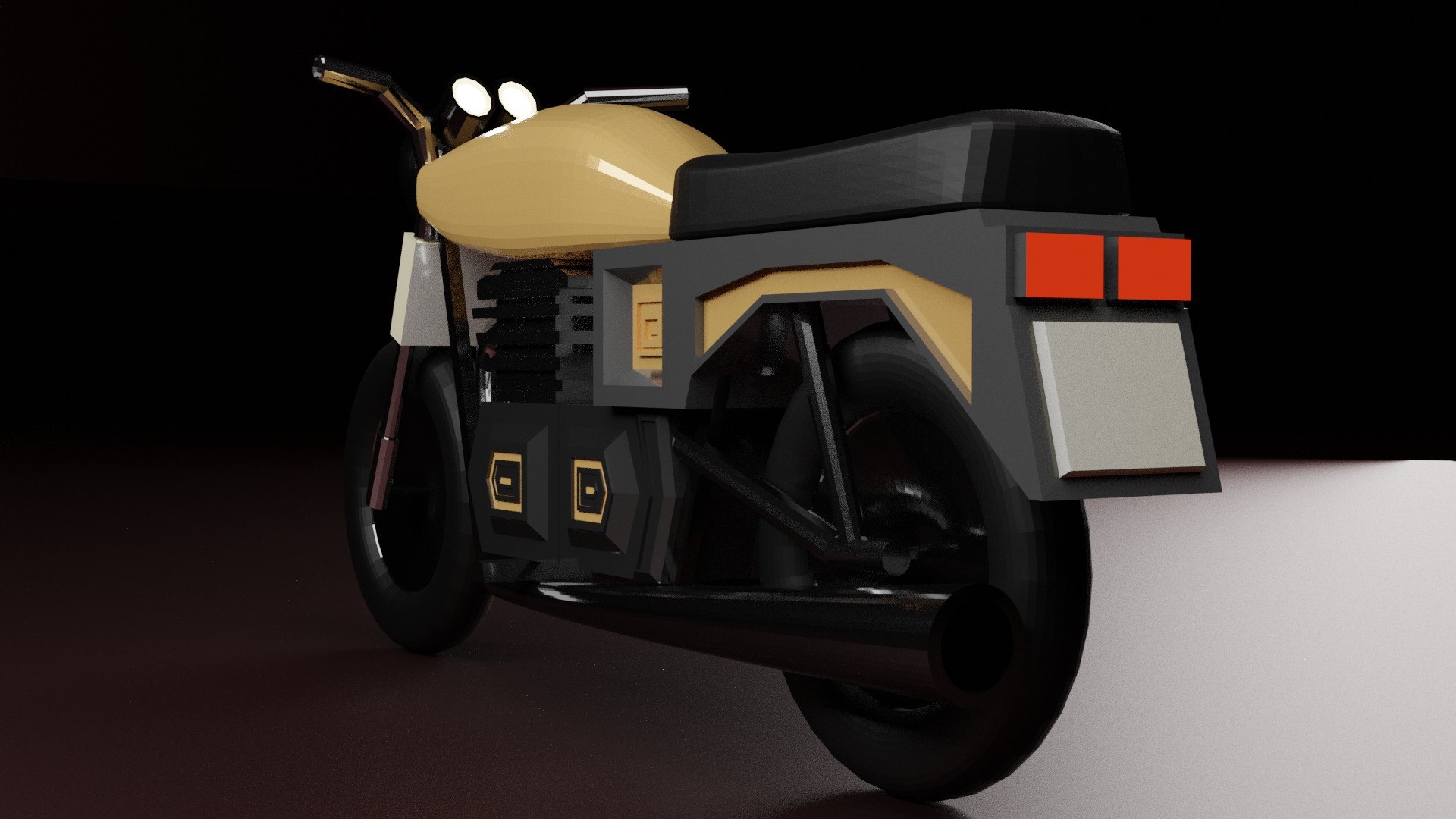 3D Low Poly Motorcycle - TurboSquid 1836632