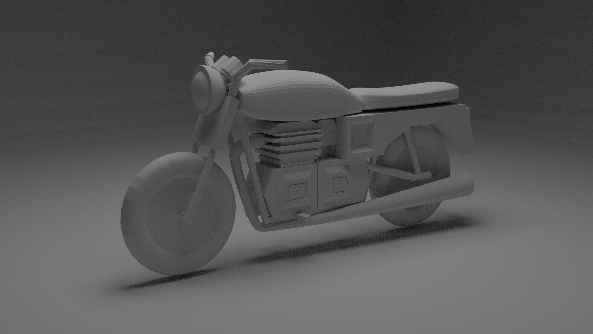 3D Low Poly Motorcycle - TurboSquid 1836632