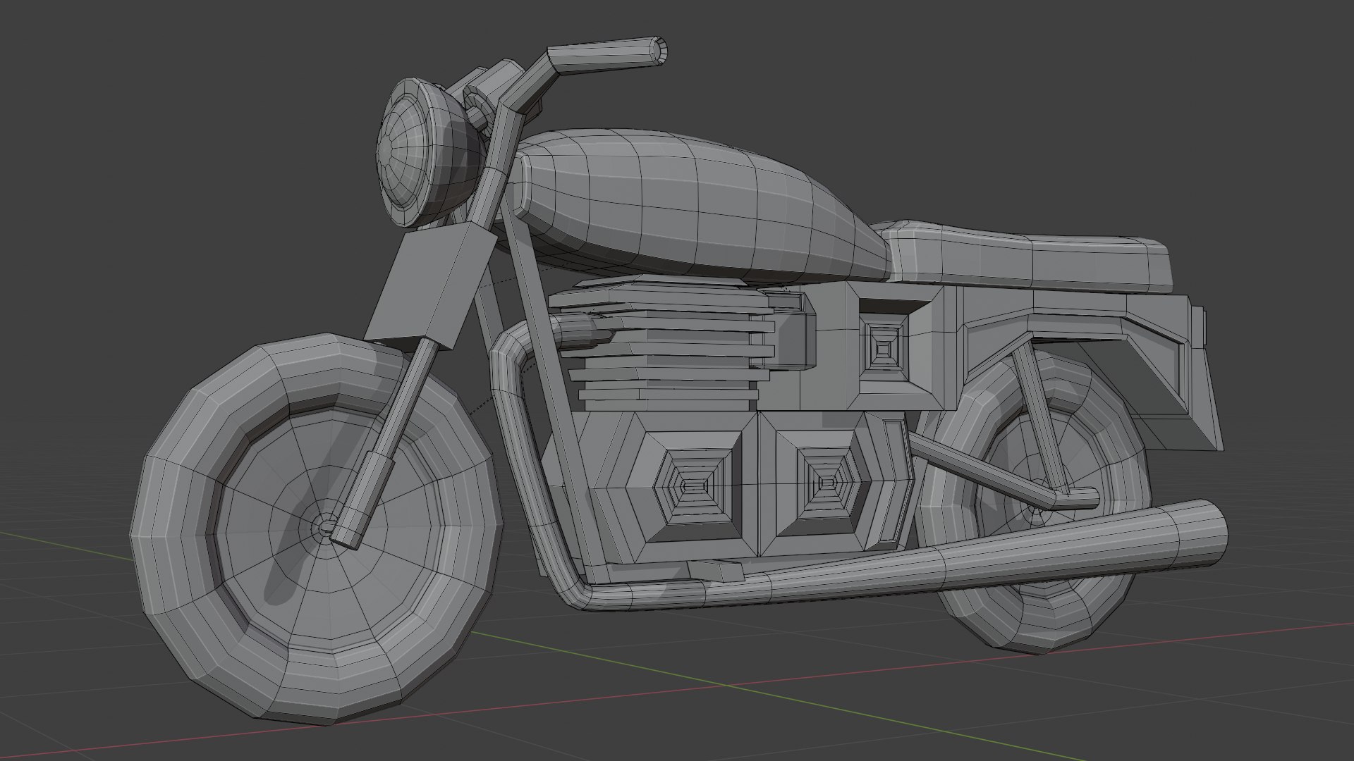 3D Low Poly Motorcycle - TurboSquid 1836632