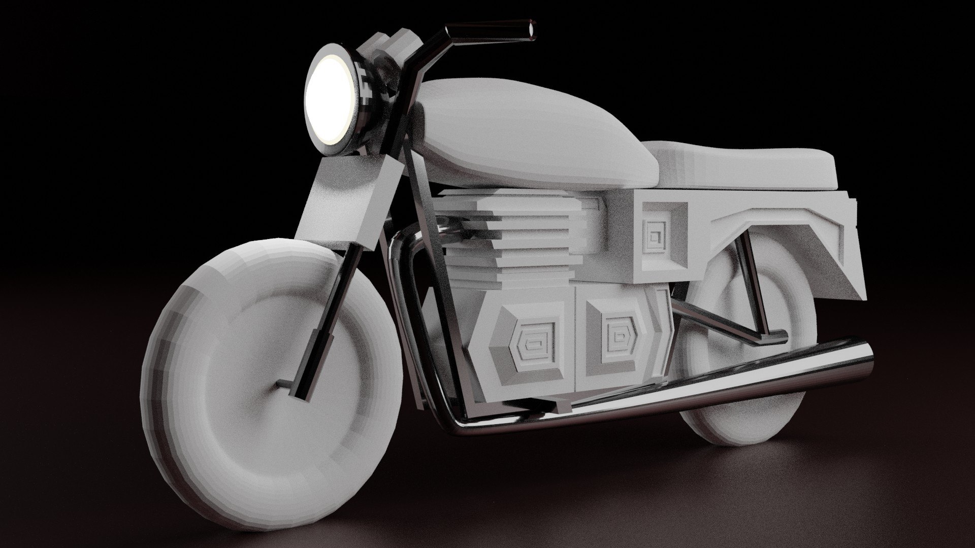 3D Low Poly Motorcycle - TurboSquid 1836632