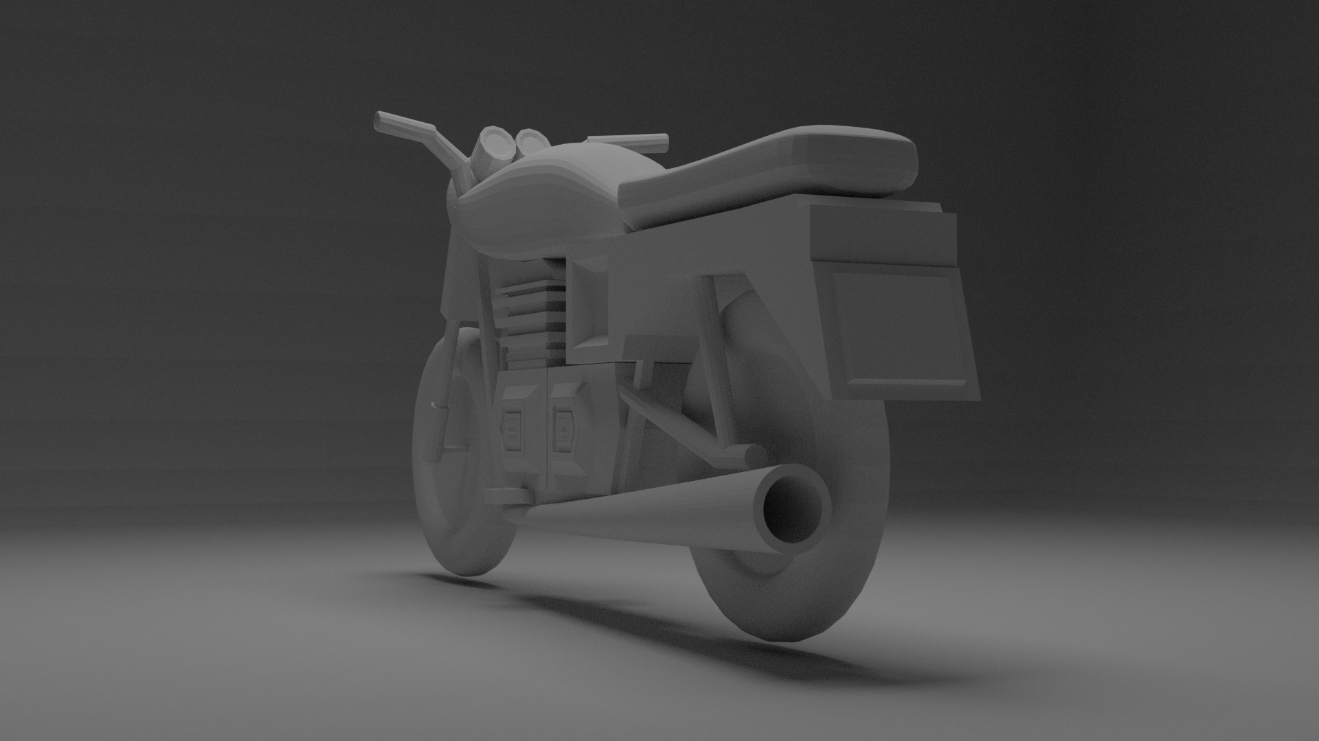 3D Low Poly Motorcycle - TurboSquid 1836632