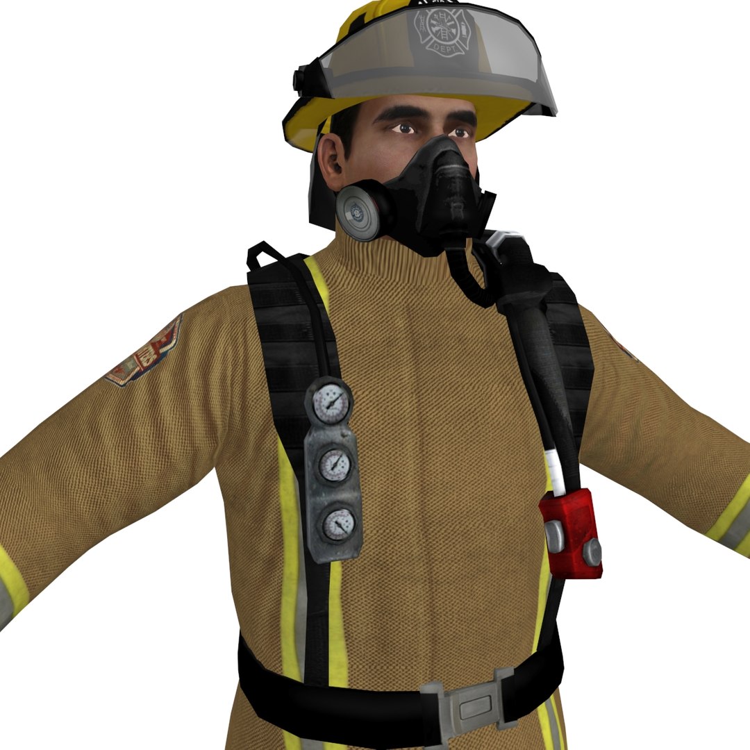 fireman 2 3d model