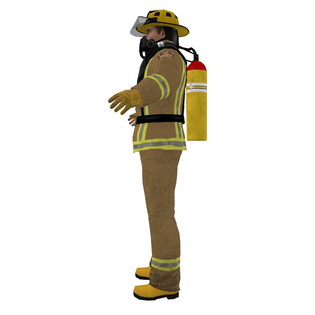 fireman 2 3d model