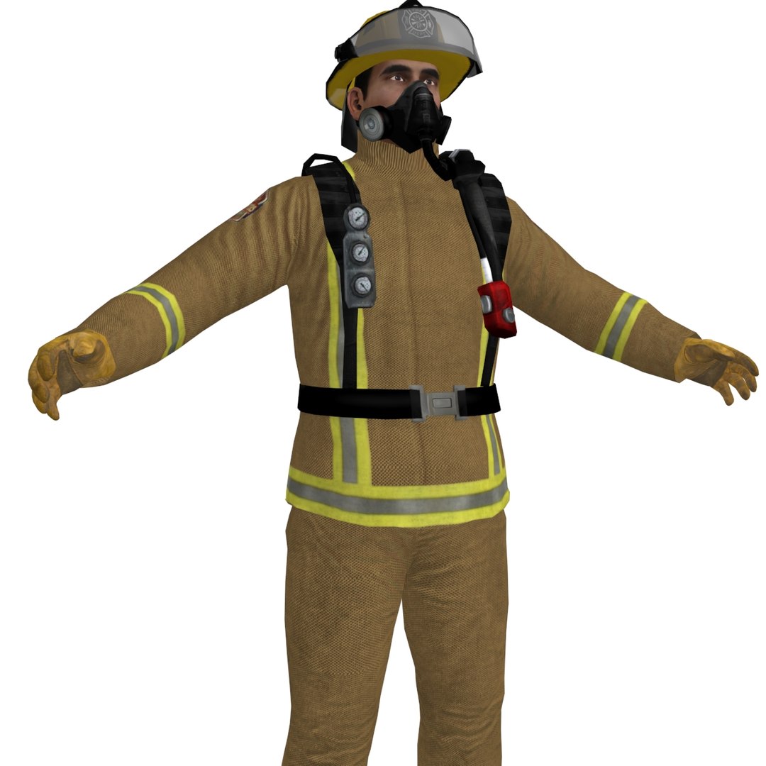 fireman 2 3d model