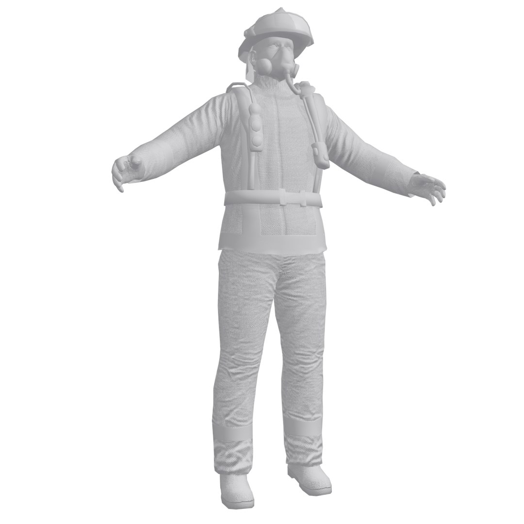fireman 2 3d model