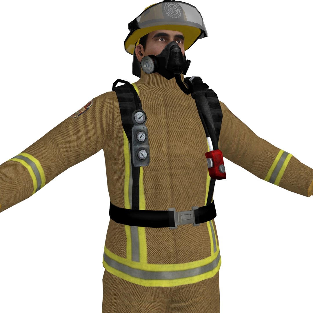 fireman 2 3d model