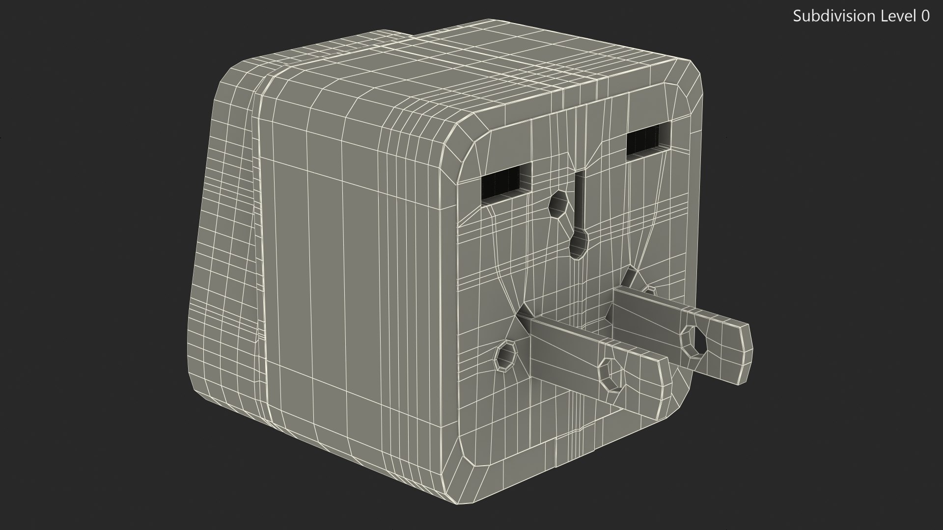 3D Type A Plug Adapter Black Model - TurboSquid 1841227