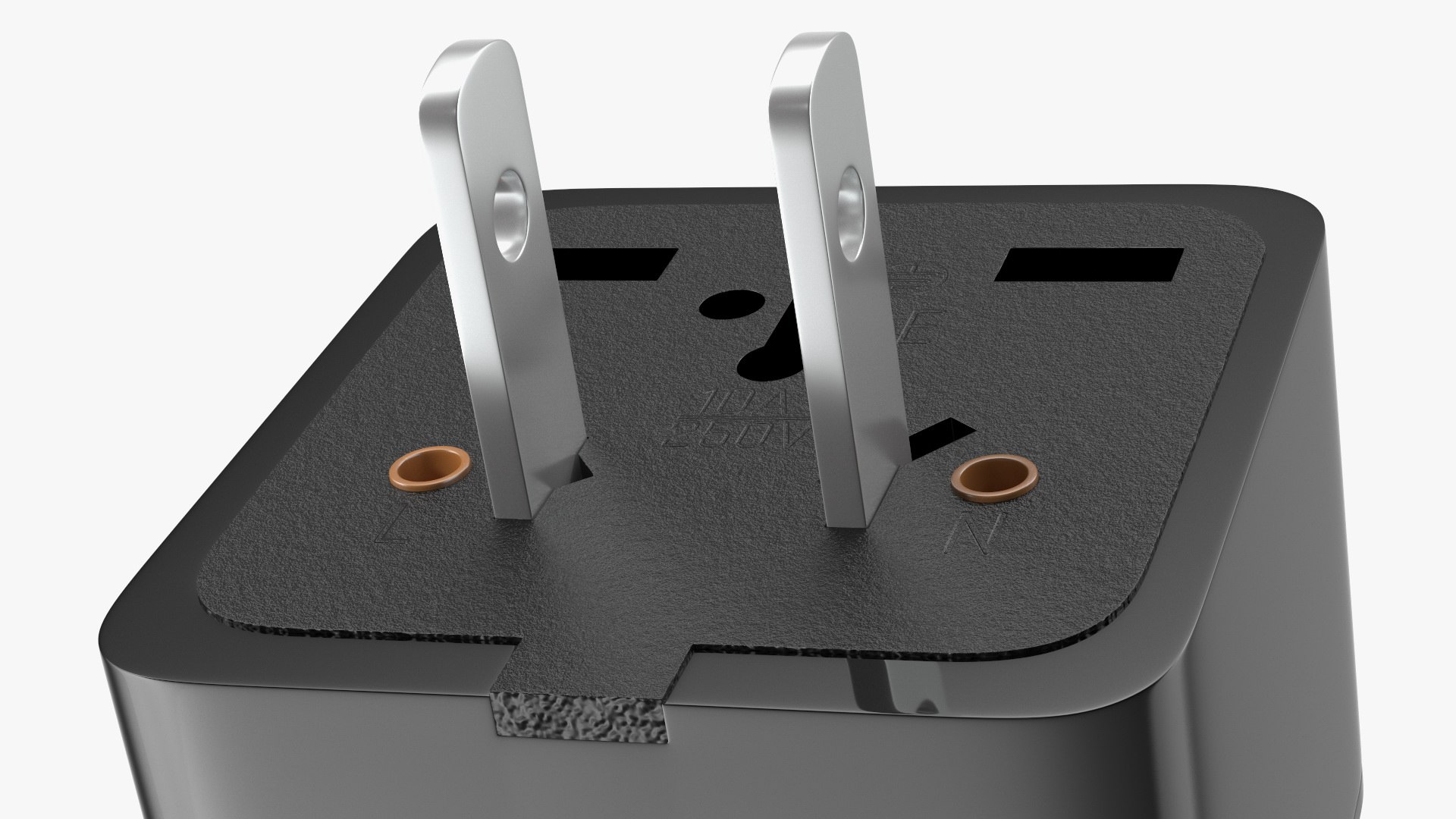 3D Type A Plug Adapter Black Model - TurboSquid 1841227