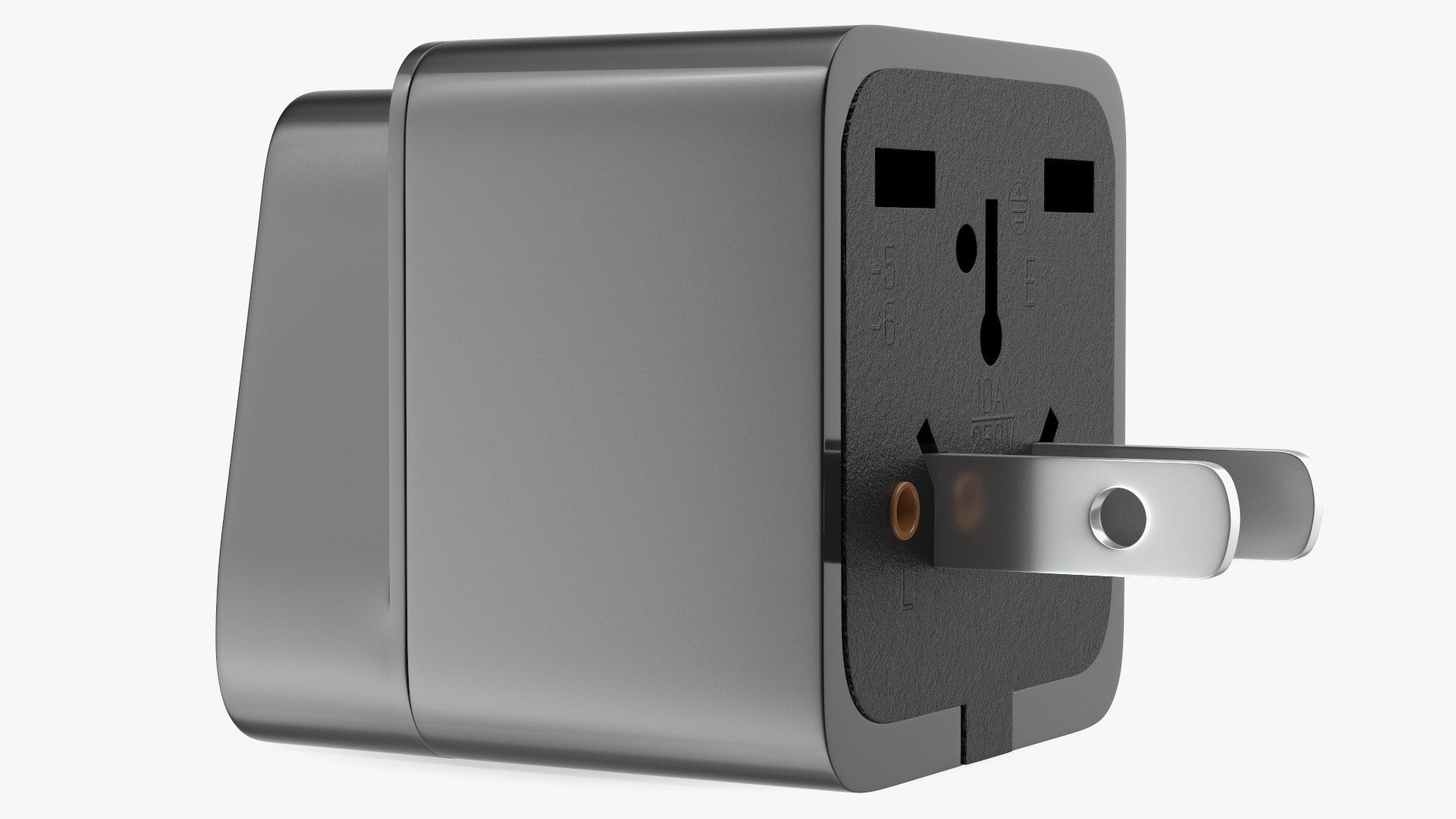 3D Type A Plug Adapter Black Model - TurboSquid 1841227